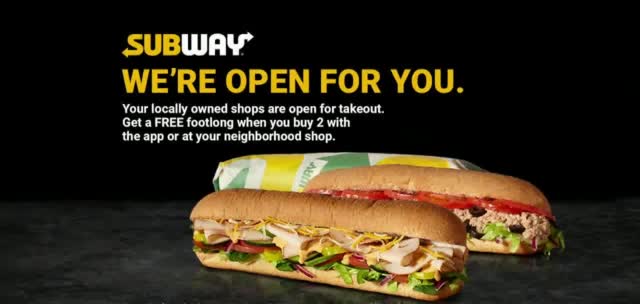 Subway Still Providing Food Ad commercial
