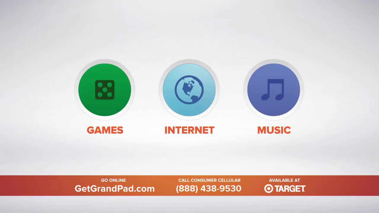 Consumer Cellular GrandPad, Powered Ad commercial