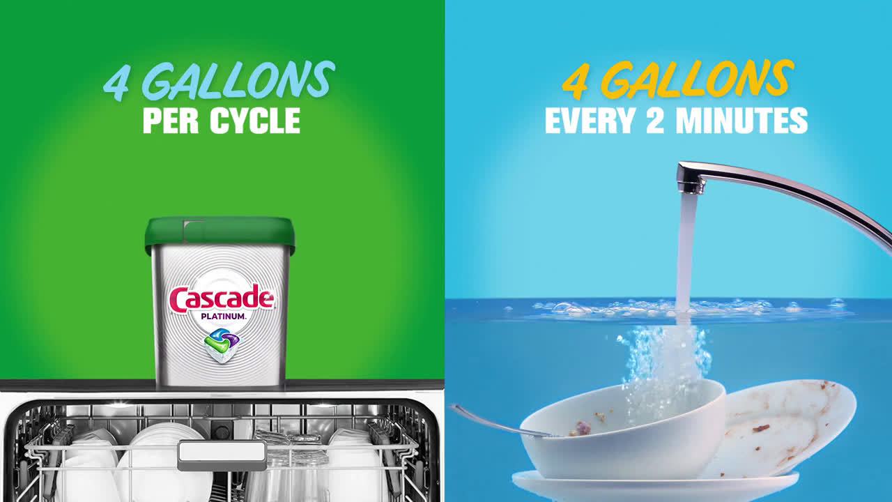 cascade do every night cascade platinum save water energy ad