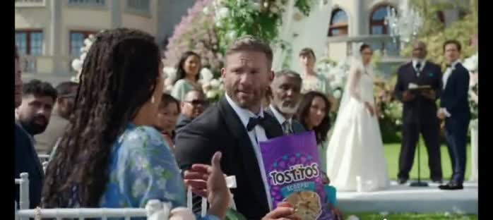 tostitos tom brady, julian edelman wedding ad commercial